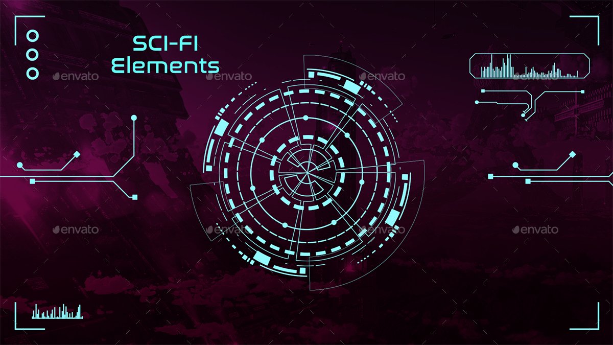 SciFi ui Elements Pack, Game Assets | GraphicRiver